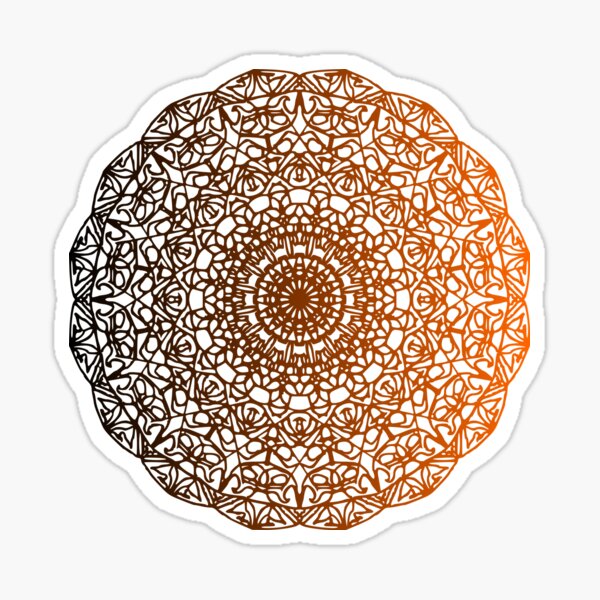 "Mandala Art" Sticker for Sale by Iliasar4 | Redbubble