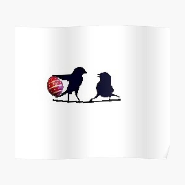 "8 bit bird red." Poster for Sale by Oculus-lupus | Redbubble