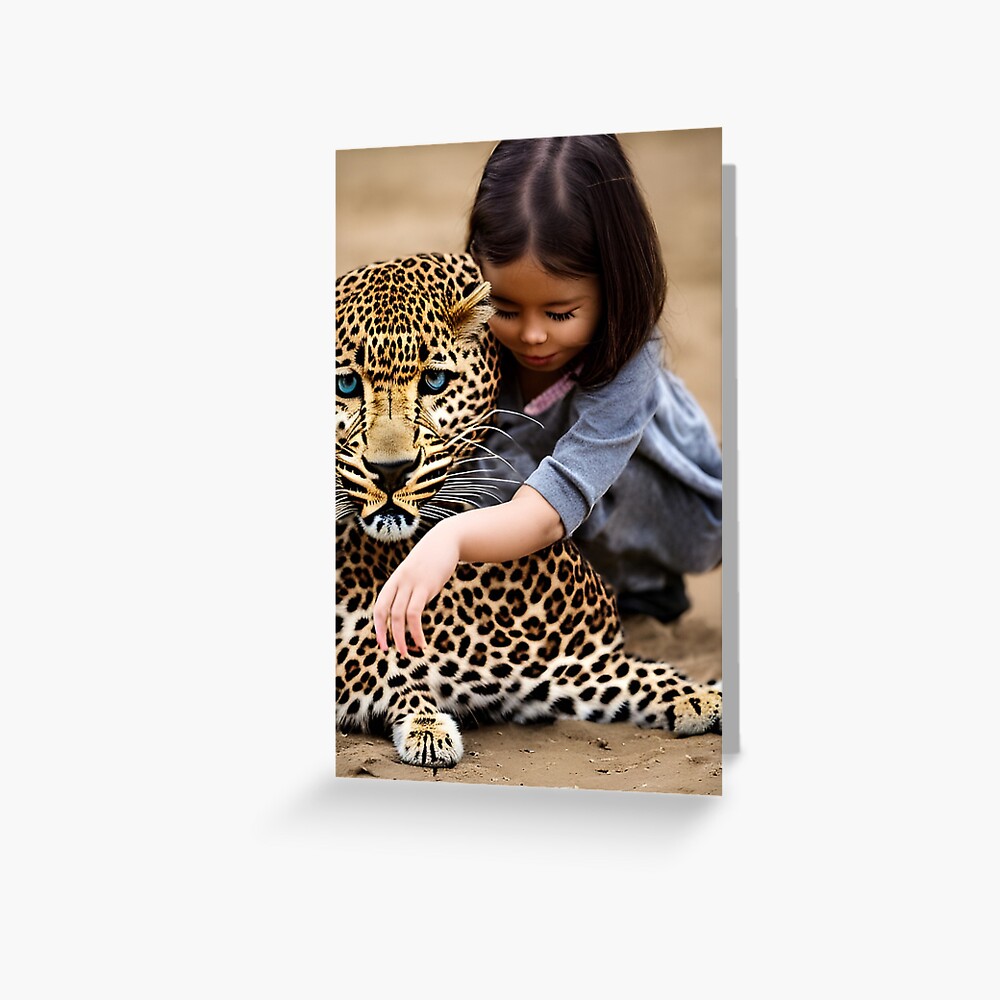 Tarjetas de felicitación «niña jugando con leopardo testigos de jehová ...