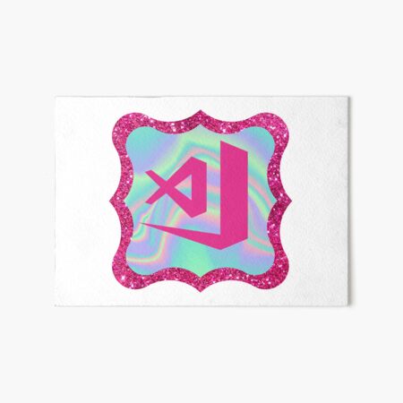 "pink vs-code glitter sticker" Art Board Print for Sale by Salma-arts ...