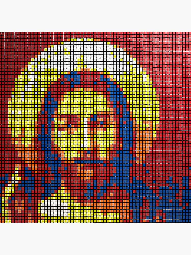 "Jesus Christ Rubik's cubes mosaic" Poster for Sale by Speedmosaic ...
