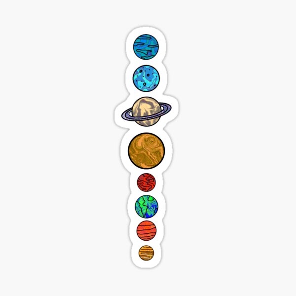 "Solar system." Sticker for Sale by Qvint | Redbubble