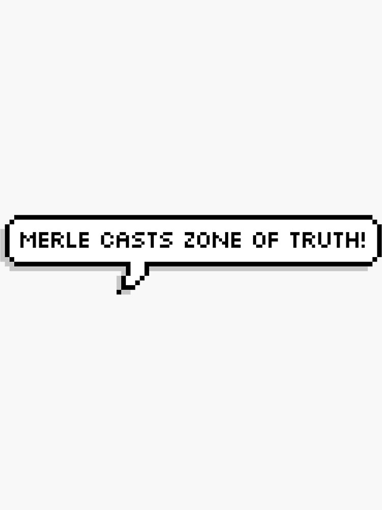 "Merle Quote The Adventure Zone" Sticker for Sale by havensea | Redbubble