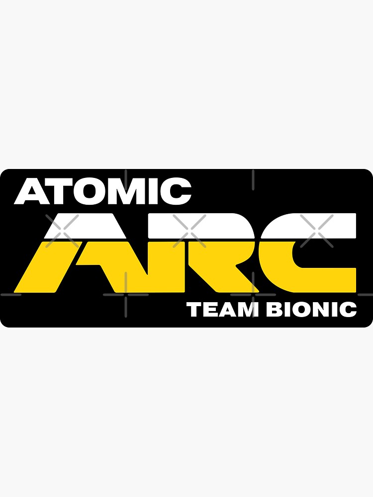"Retro Atomic ARC Ski" Sticker for Sale by RoadTrain1966 | Redbubble