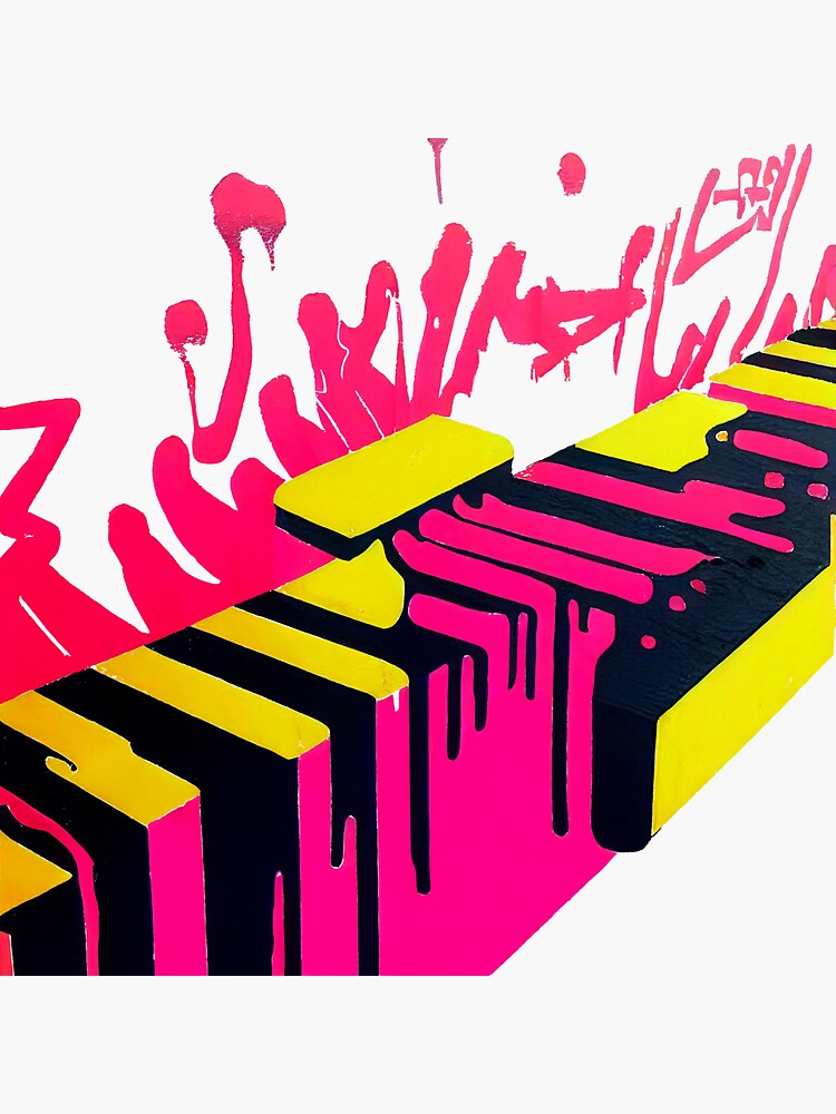 "3D Paint Drip Design" Sticker for Sale by Bobbyblack0417 | Redbubble