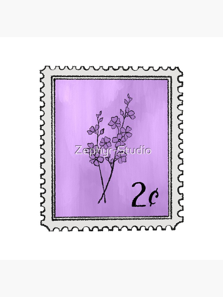 "February Birth Flower Violet Stamp" Poster for Sale by Zephyr-Studio ...