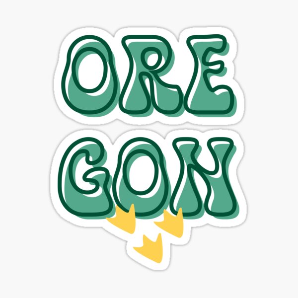 "Oregon Ducks Vintage and Retro Design" Sticker for Sale by ...