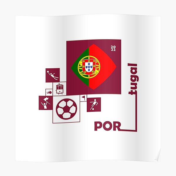 "Portugal National Football Team" Poster for Sale by brindled | Redbubble
