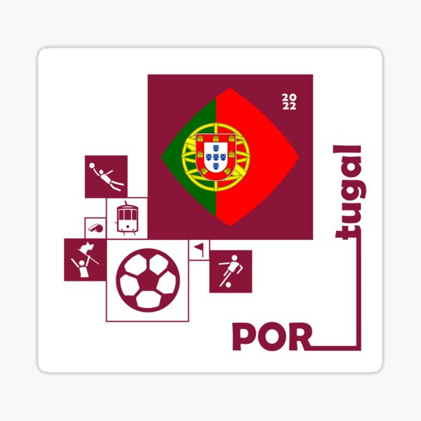 "Portugal National Football Team" Sticker for Sale by brindled | Redbubble