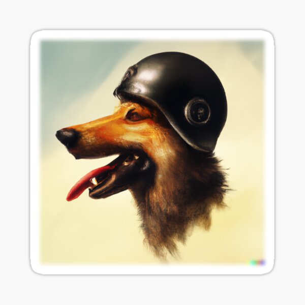 "Soldier Dog - DALL-E" Sticker for Sale by Maclaw200d | Redbubble