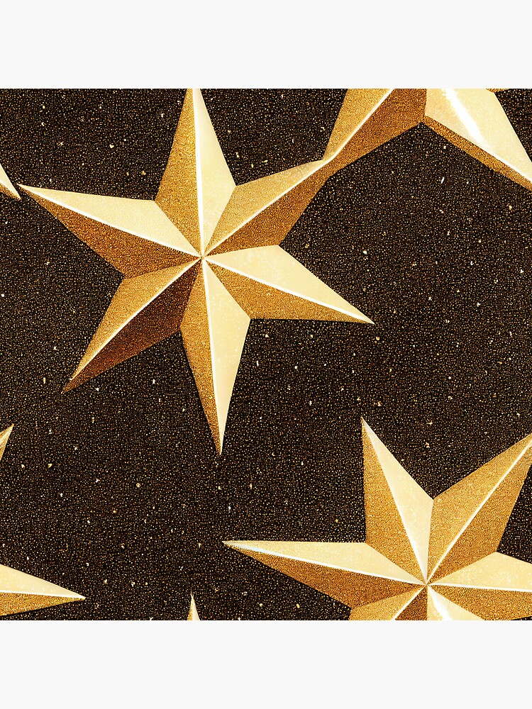 "Gold Stars" Sticker for Sale by Ethereal-Realms | Redbubble