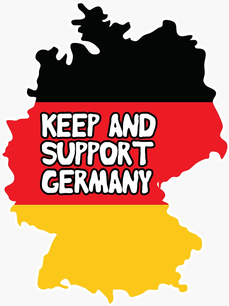 "Keep Calm And Support Germany" Sticker for Sale by nextneveldesign ...