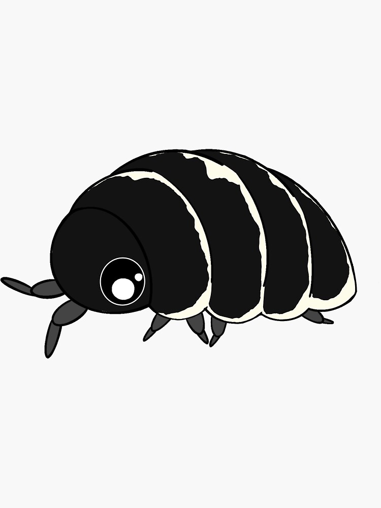 "Isopod armadilladium maculatum Zebra CHIBI" Sticker for Sale by ...