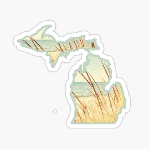 "Michigan Mitten 1" Sticker by Kadwell | Redbubble