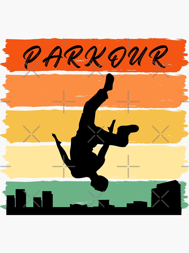 "Parkour turn the city upside down" Sticker for Sale by Valeta85 ...