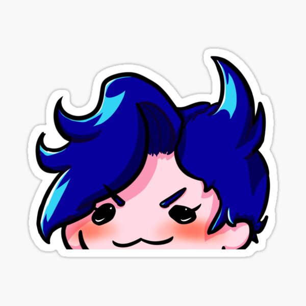 Sneaky Blu ・ω・ Sticker For Sale By Justcallmeblu Redbubble