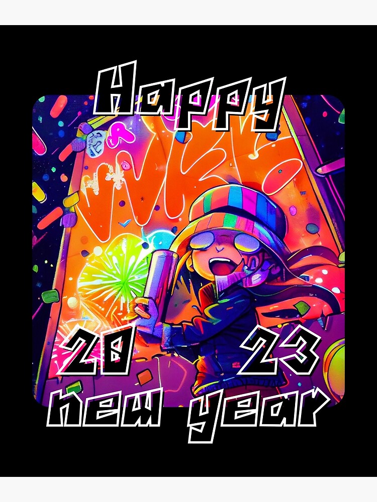 "Happy new year 2023 - Graffiti Style (EN)" Poster for Sale by PD-Store ...
