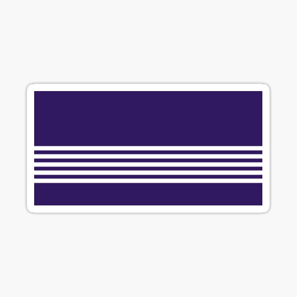 "Purple and white stripes. Purple and white lines." Sticker for Sale by ...