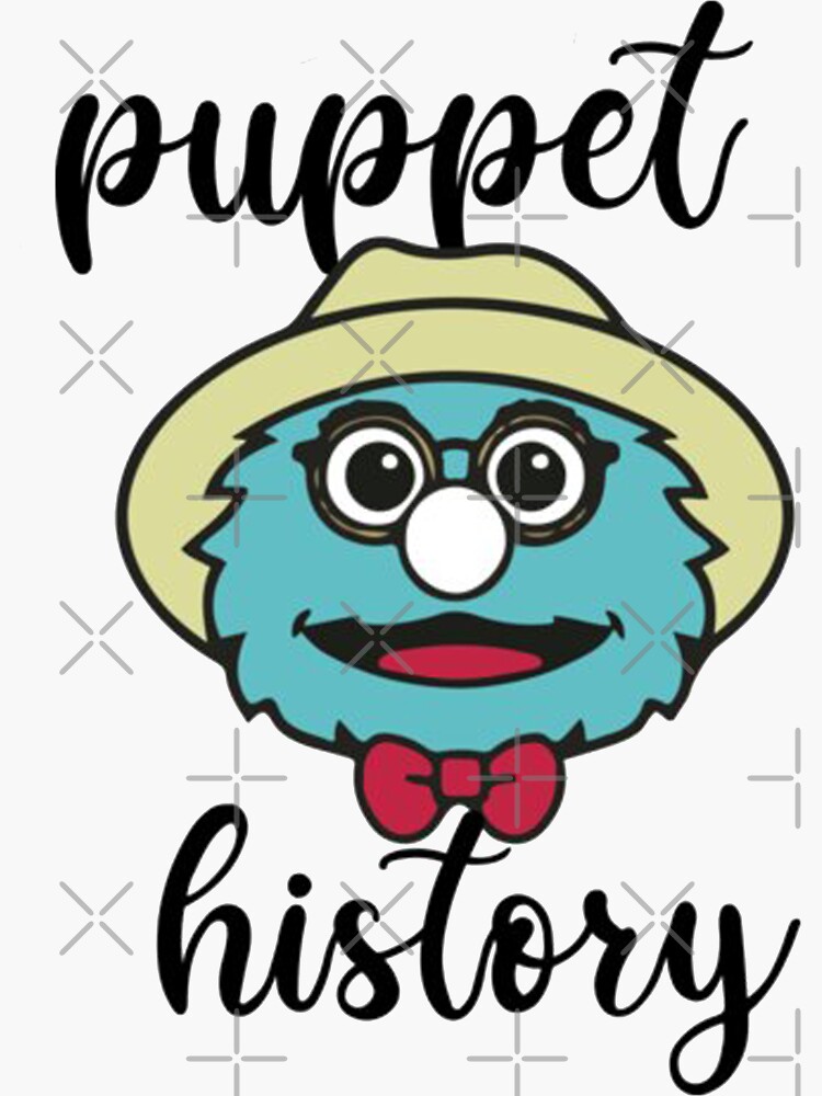 "puppet history" Sticker for Sale by emmmaashoop | Redbubble