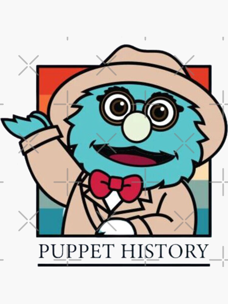 "puppet history" Sticker for Sale by emmmaashoop | Redbubble