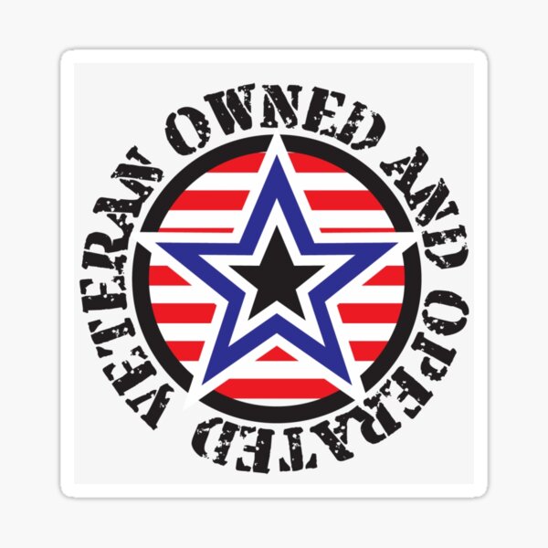 "veteran owned" Sticker for Sale by rstevens900 | Redbubble