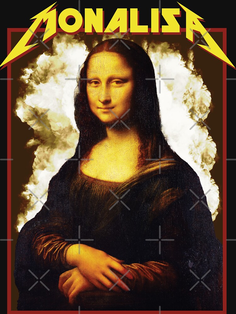 "Metal Mona Lisa Leonardo da Vinci" T-shirt for Sale by DivingDevils ...