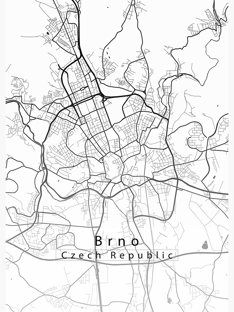"Brno Czech Republic City Map" Poster for Sale by Robin-Niemczyk ...