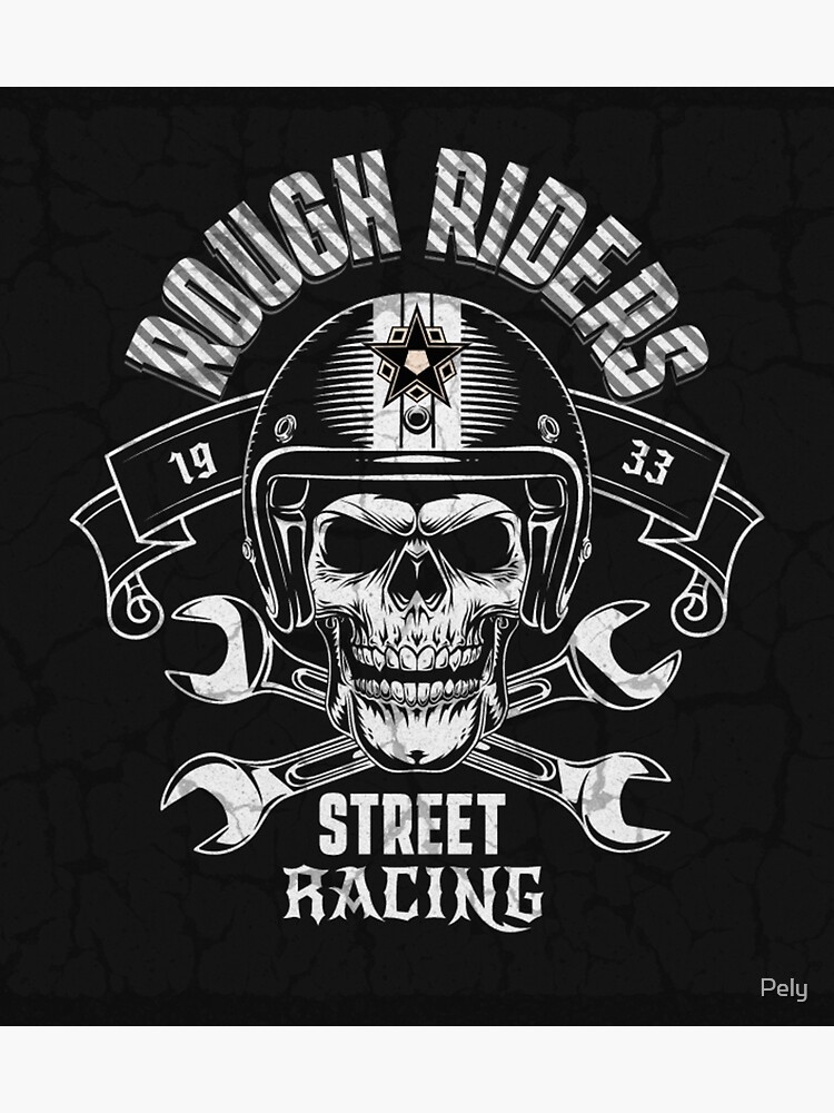 "Rough Riders - Street Racing" Sticker for Sale by Pely | Redbubble