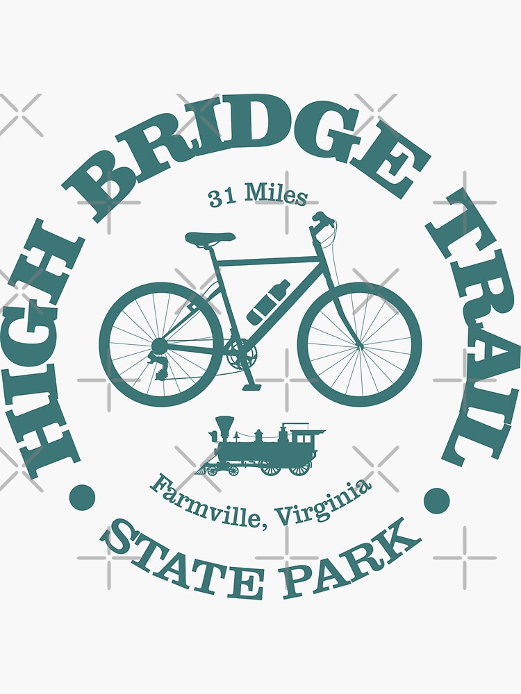 "High Bridge Trail (cycling)" Sticker for Sale by curranmorgan | Redbubble