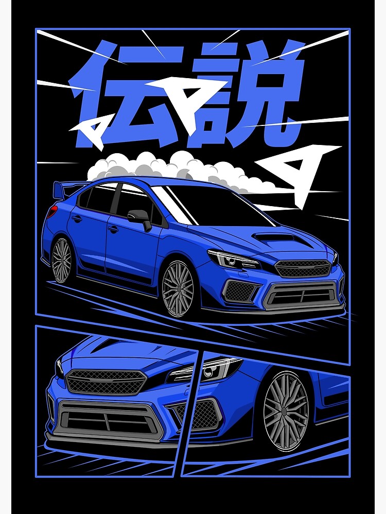 "Blue subie anime style legend" Photographic Print for Sale by Hans ...