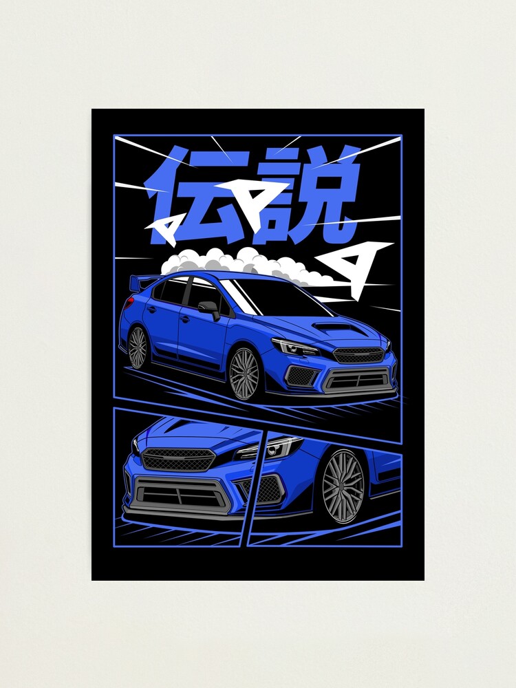 "Blue subie anime style legend" Photographic Print for Sale by Hans ...