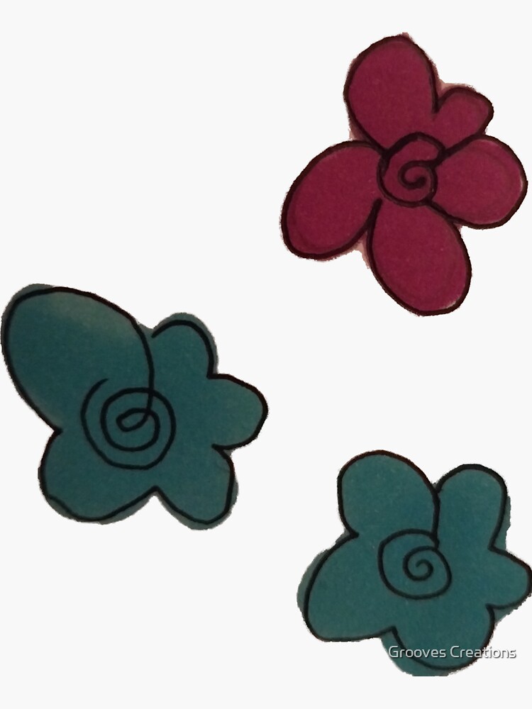 "Flower Field" Sticker for Sale by Lisha-Chan | Redbubble