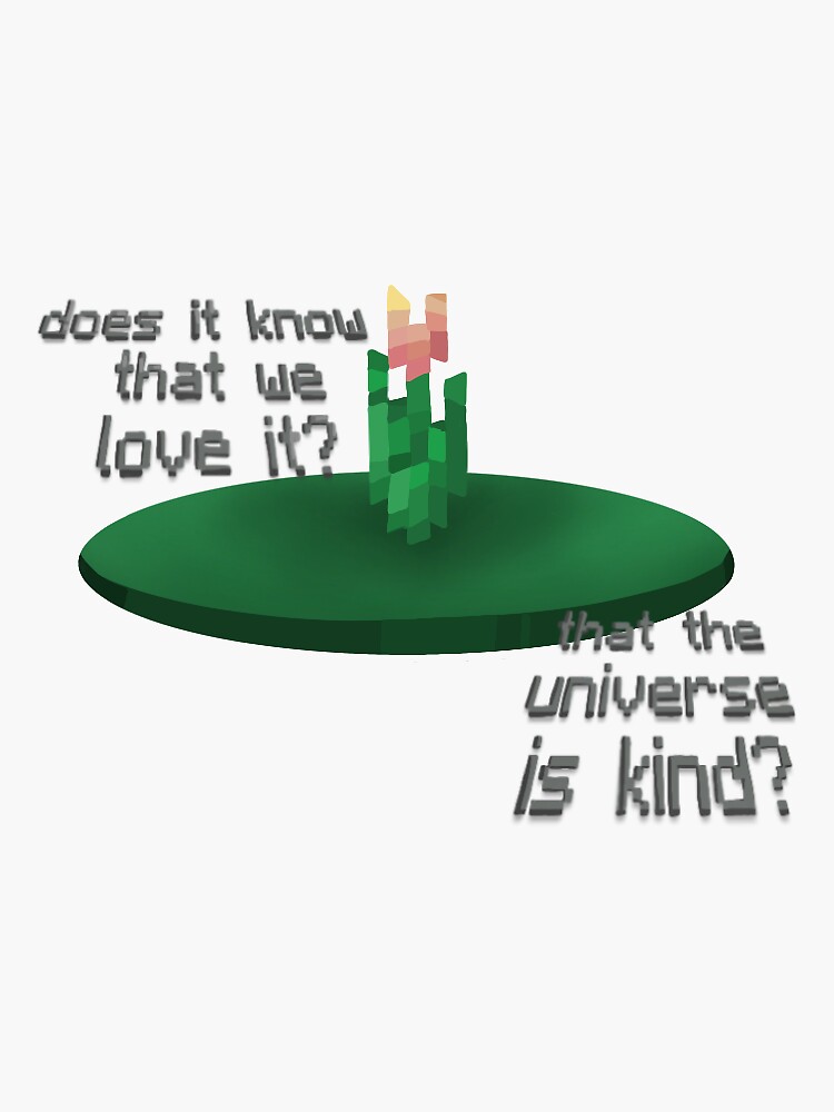 "Minecraft End Poem " Sticker for Sale by robomozundrscre | Redbubble