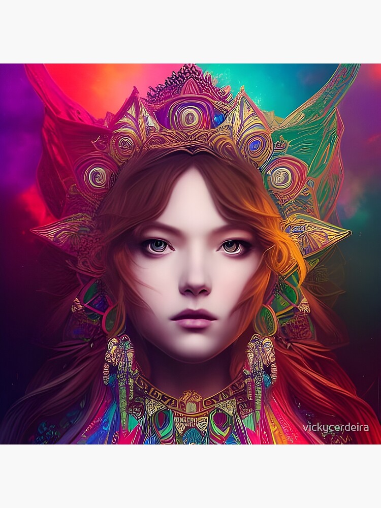 "The Majestic Mandala Princess" Poster for Sale by vickycerdeira | Redbubble