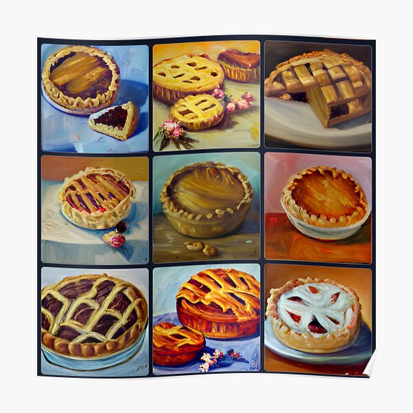 "Thanksgiving Pie - Food / Feast / Food Coma art" Poster for Sale by ...