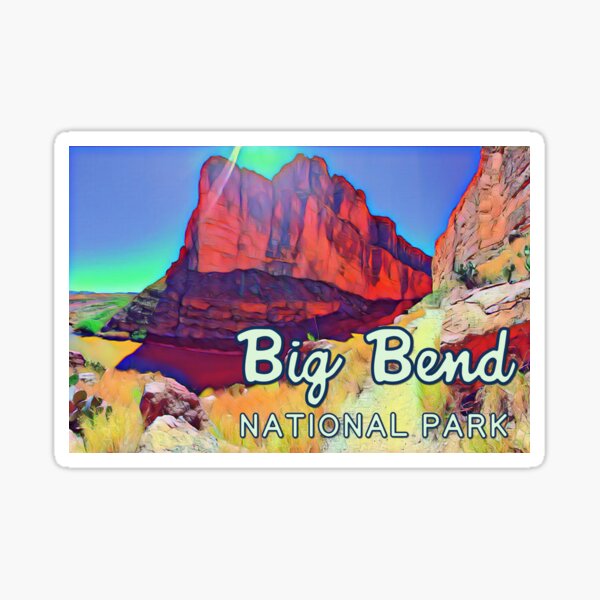 "Big Bend - National Park Art Collection" Sticker for Sale by ...