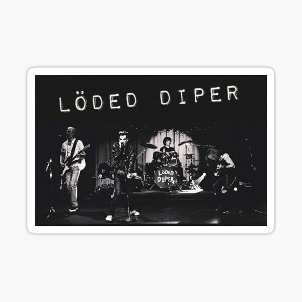 "loded diper " Sticker for Sale by vblue-art | Redbubble