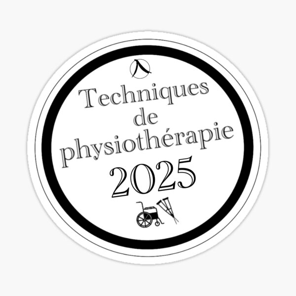 "Physiotherapy Techniques 2025" Sticker for Sale by laetitiagingras ...
