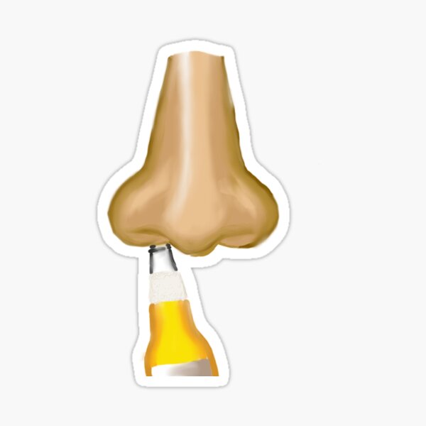 "Nose beers" Sticker for Sale by evanguyenx | Redbubble