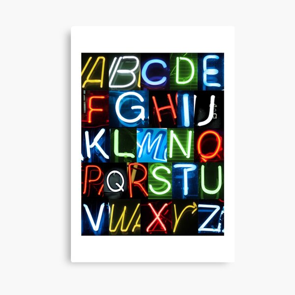 Abc Alphabet Canvas Prints | Redbubble