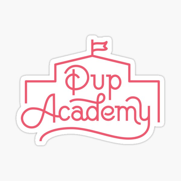 "Pup Academy | Habibi Bears | Red Logo" Sticker for Sale by HabibiBears ...
