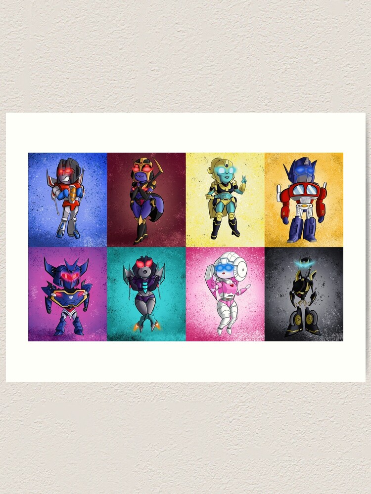 "All 8 Chibi Transformers - Starscream, Blackarachnia, Elita-1, Optimus ...