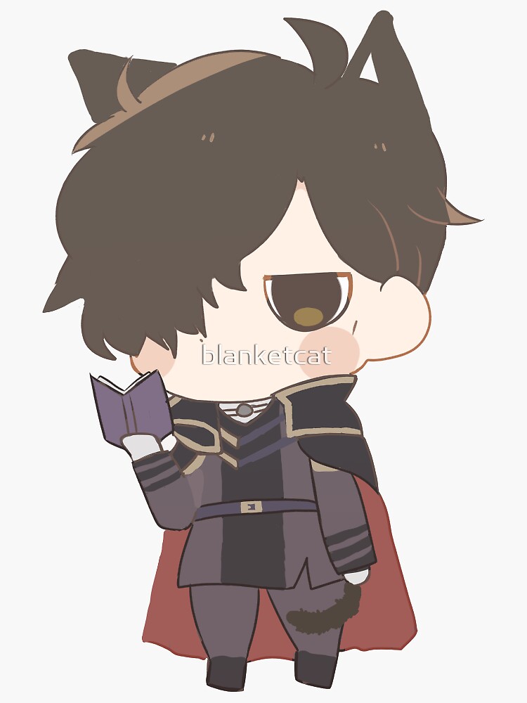 "Hubert FE3H Cat Chibi Sticker" Sticker for Sale by blanketcat | Redbubble