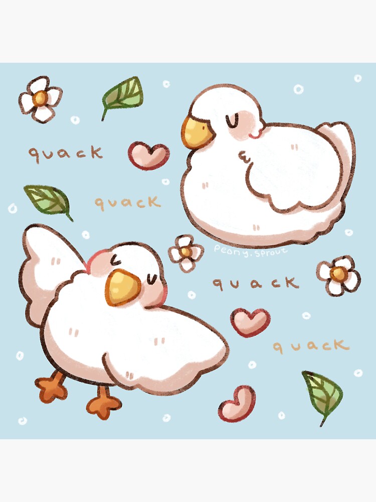 "Soft Ducks" Sticker for Sale by peonysprout | Redbubble