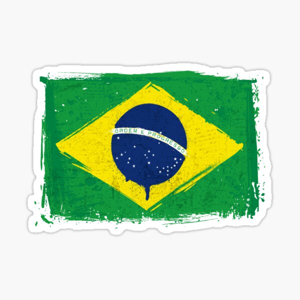 "Brazil Flag" Sticker for Sale by Islanr | Redbubble