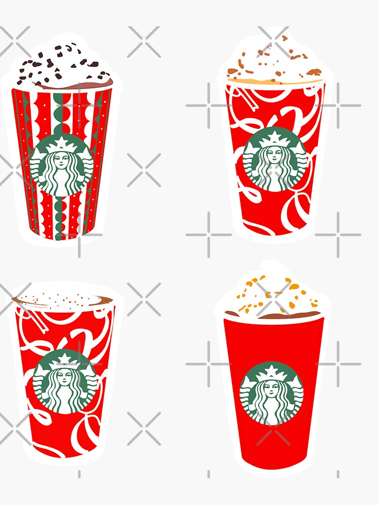 "Starbucks Christmas Drinks" Sticker for Sale by melthemoose | Redbubble