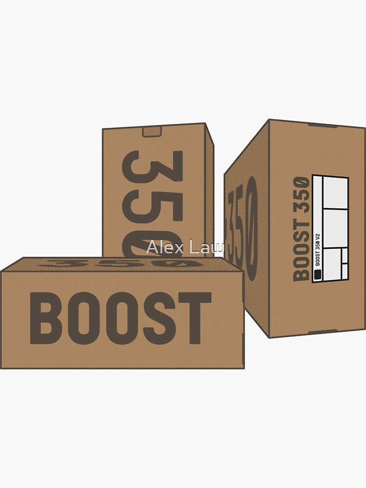 "Yeezy Boost | Boxes" Sticker for Sale by alexlaw17 | Redbubble