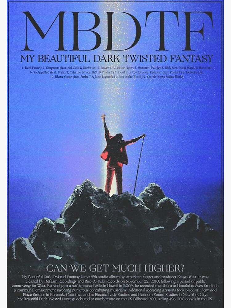 "MBDTF " Poster for Sale by BcBro5000 | Redbubble