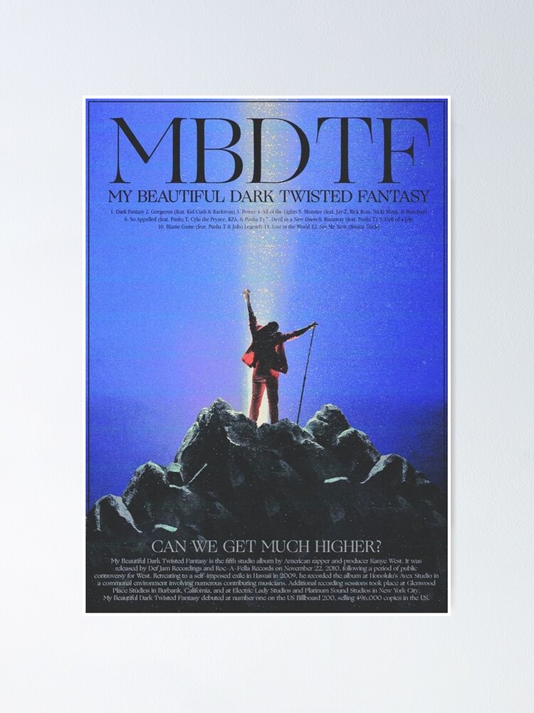"MBDTF " Poster for Sale by BcBro5000 | Redbubble