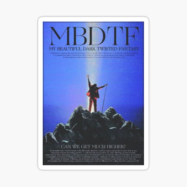 "MBDTF " Sticker for Sale by BcBro5000 | Redbubble